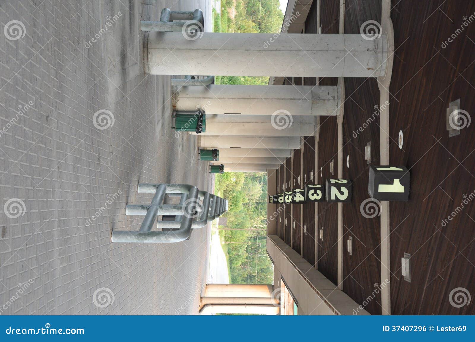 Bus terminal stock photo. Image of late, columns, column - 37407296