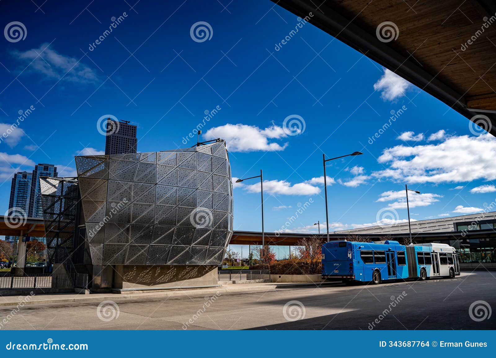 The Bus Terminal at Vaughan Metropolitan Centre. Editorial Stock Image ...