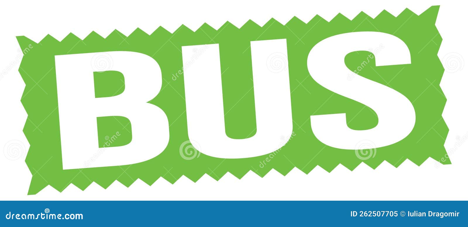 BUS Text Written on Green Stamp Sign Stock Illustration - Illustration ...