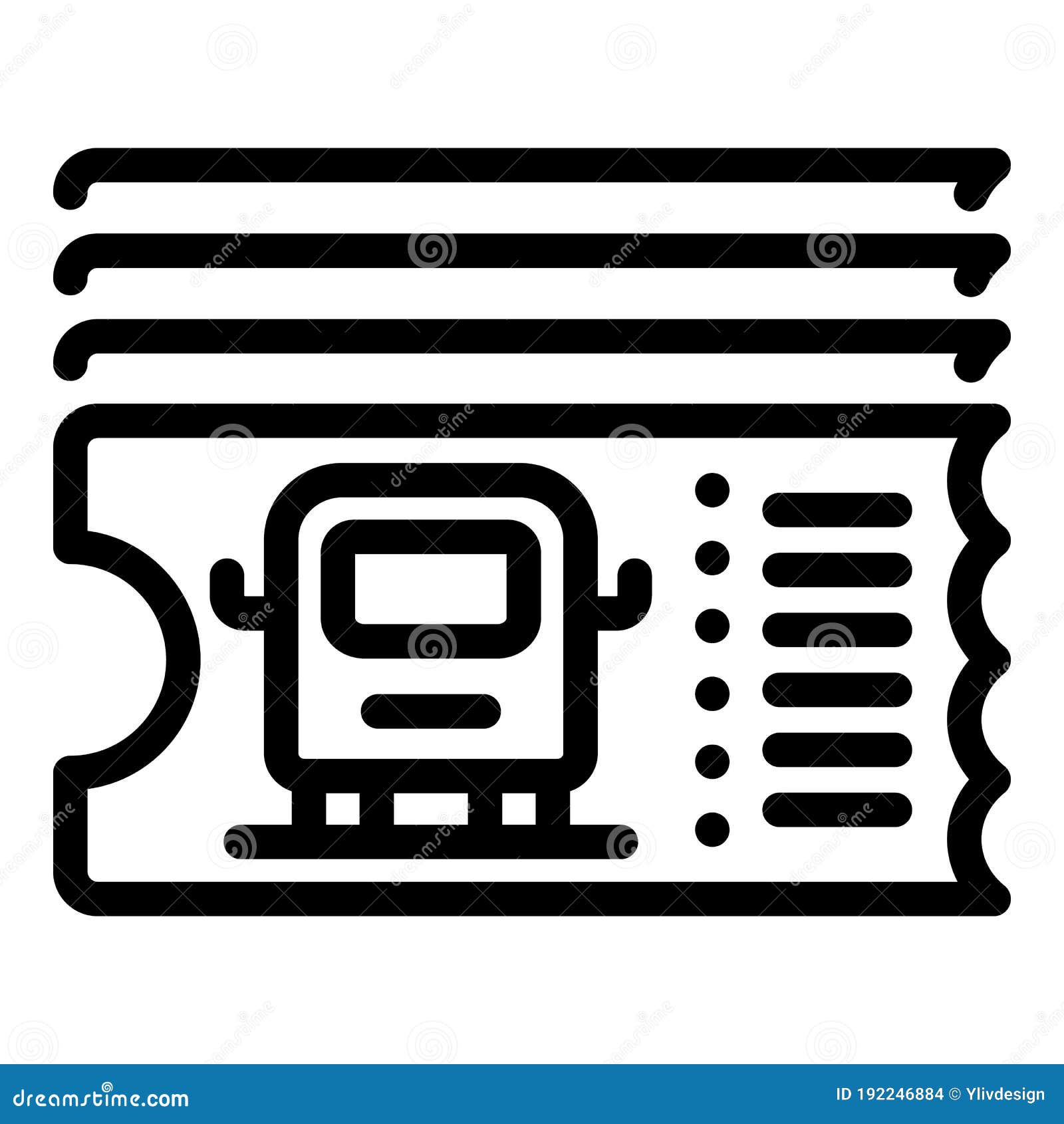 Ticket Machine Vector Illustration | CartoonDealer.com #90700254
