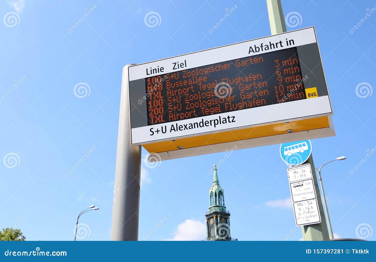 Bus Timetable Berlin Germany Editorial Photo - Image of stop, germany ...