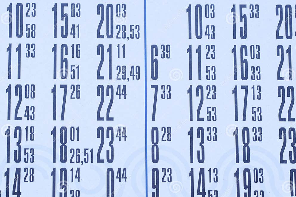 Bus timetable stock photo. Image of transport, waiting - 82641884