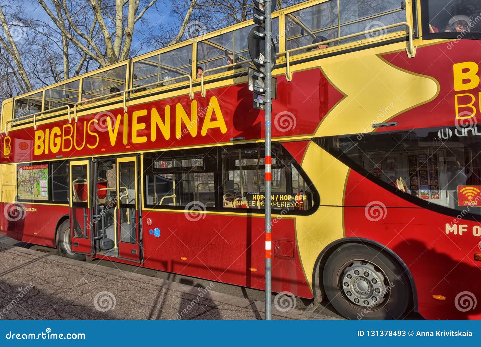 Bus for Tourist Excursions in Vienna. Editorial Stock Photo - Image of ...