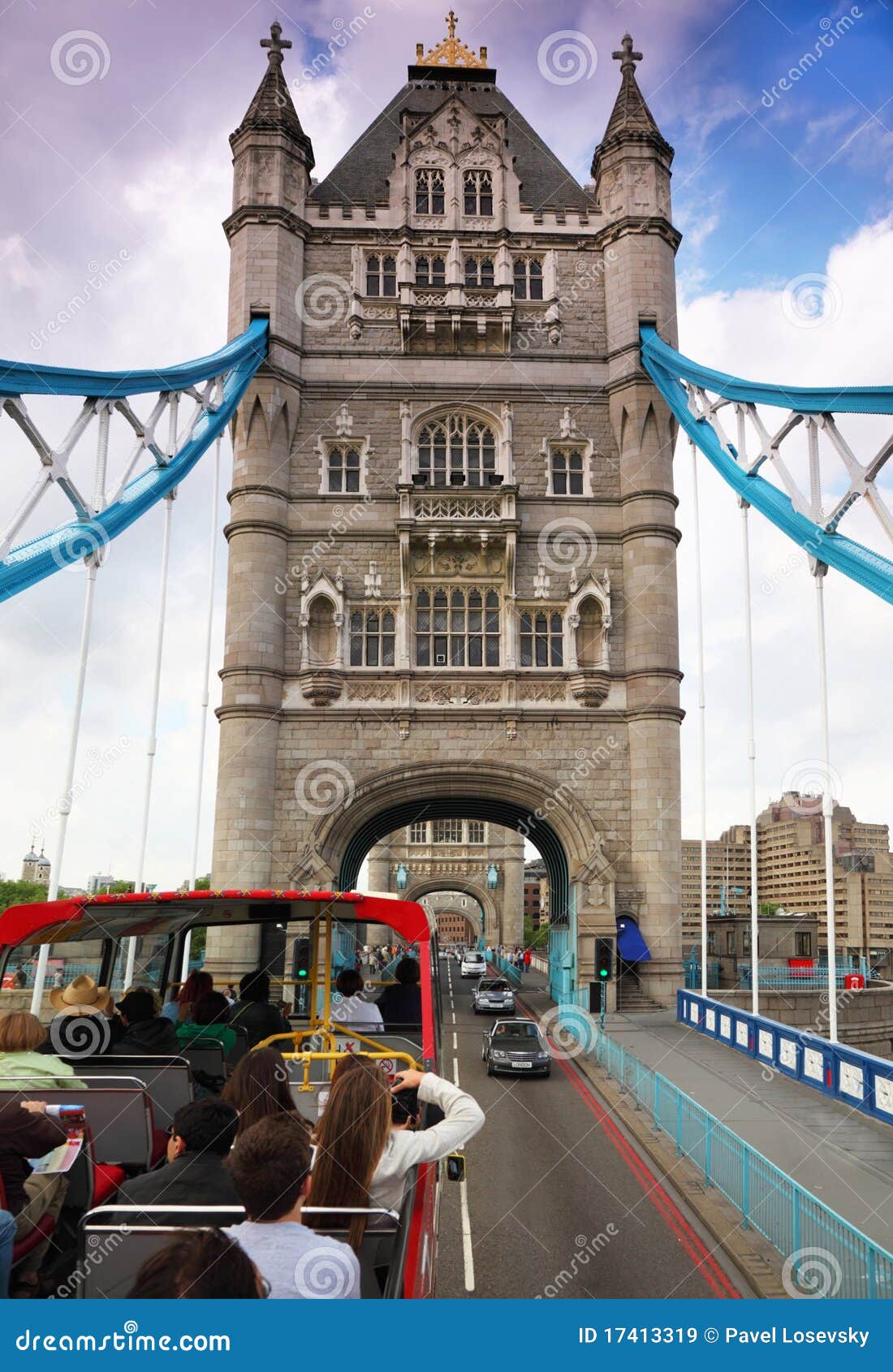 Tower Bridge On The River Thames. Glass Transparent Floor, Ceiling ...