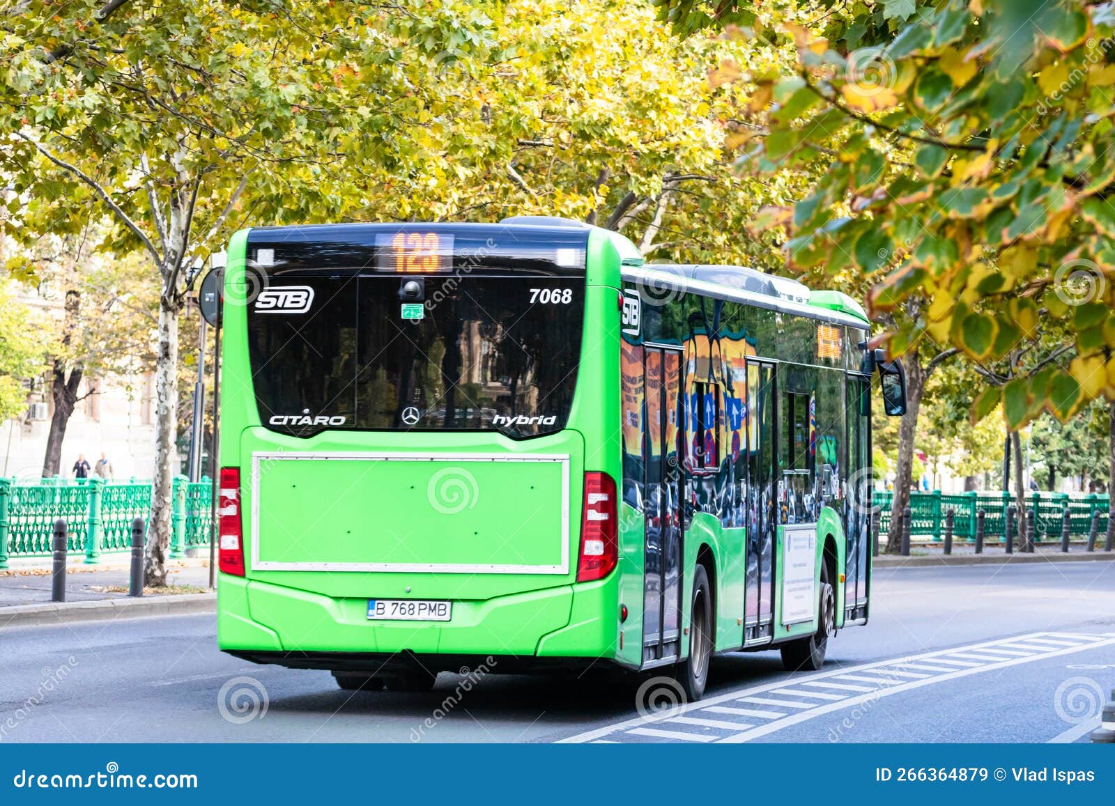Bus in Traffic. STB Public Transport Bucharest, Romania, 2022 Editorial ...