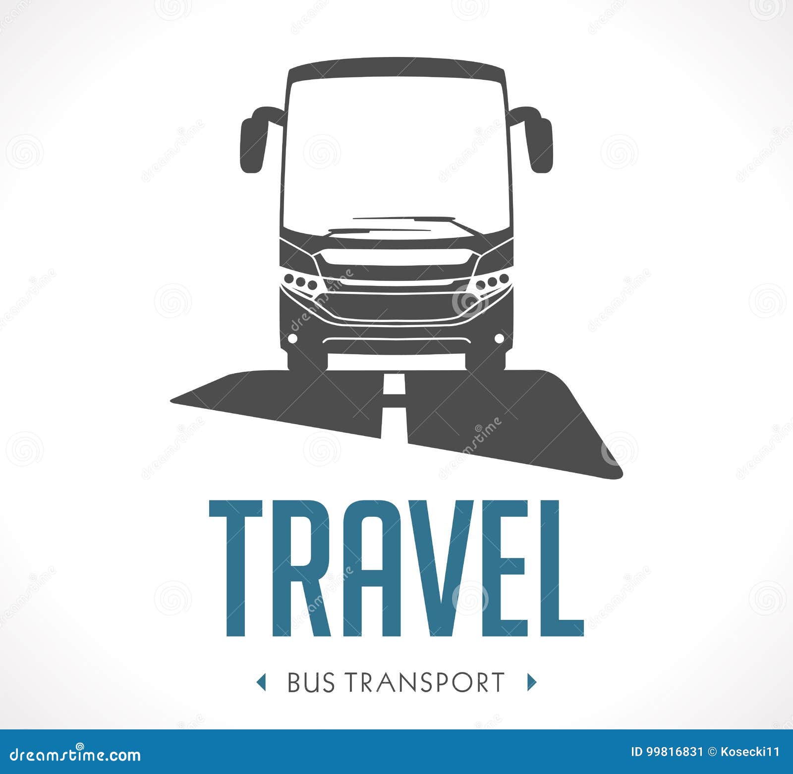 Bus Transport Logo - Vector Illustration Stock Vector - Illustration of ...