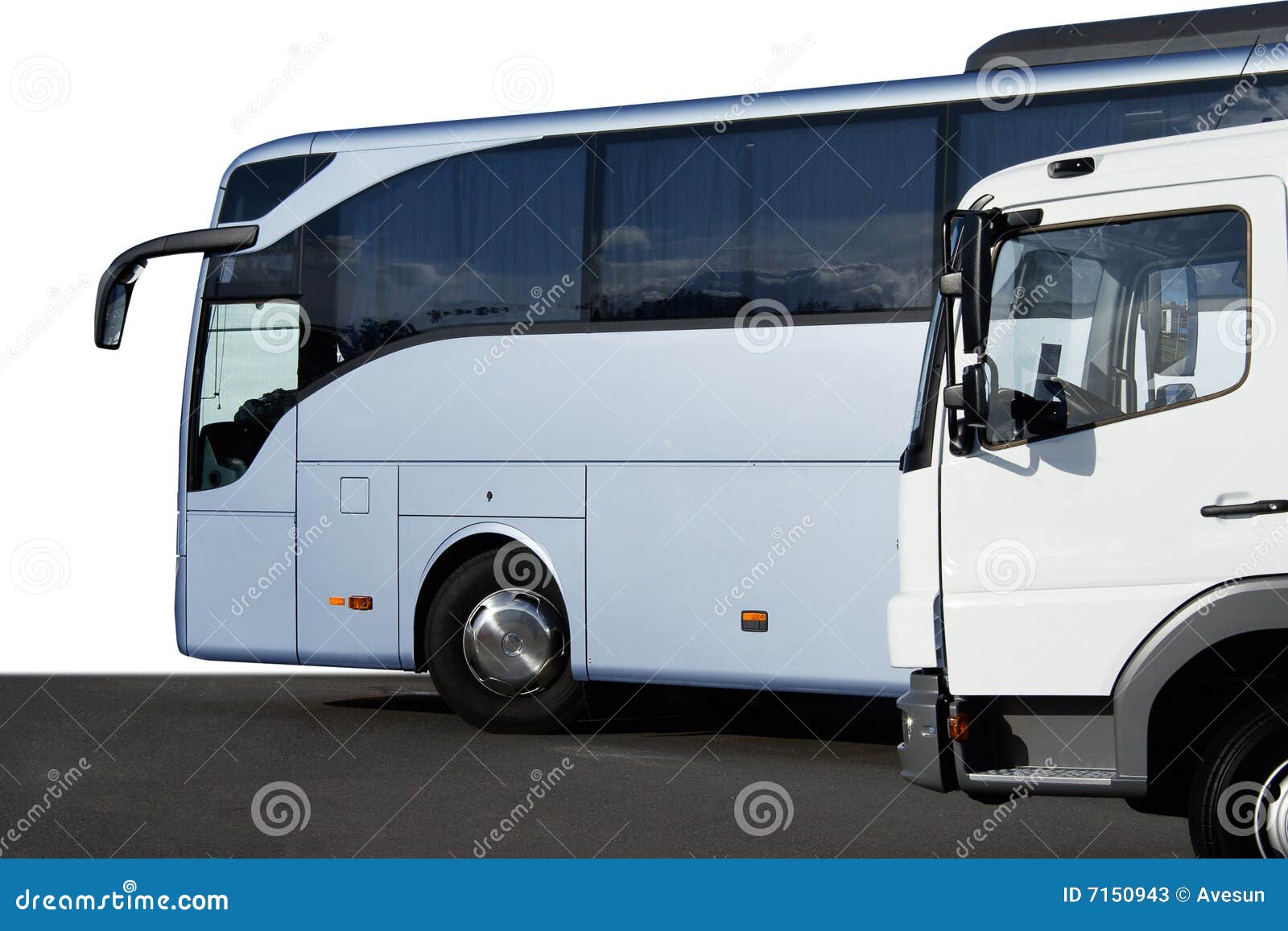 Bus and truck stock image. Image of business, transport - 7150943