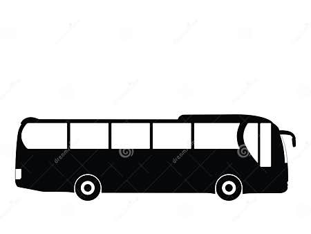 Bus vector stock vector. Illustration of touring, black - 3158526