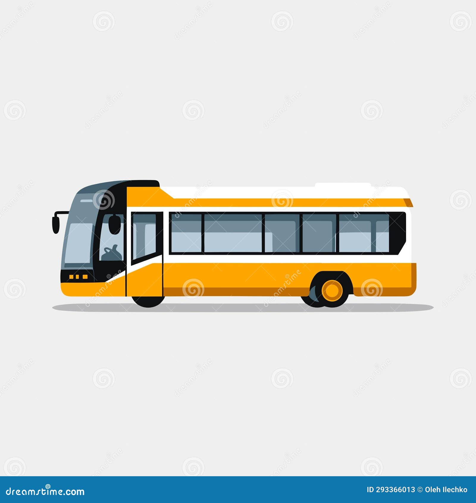 Bus Vector Flat Minimalistic Asset Isolated Illustration Stock Vector ...