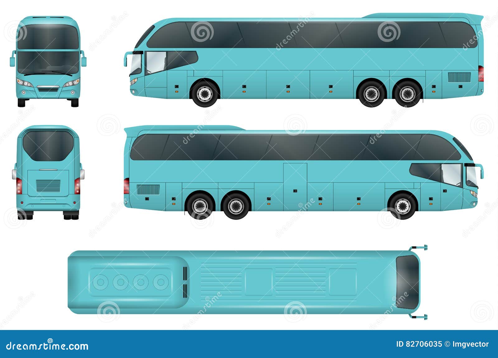 Bus vector template stock vector. Illustration of rear - 82706035