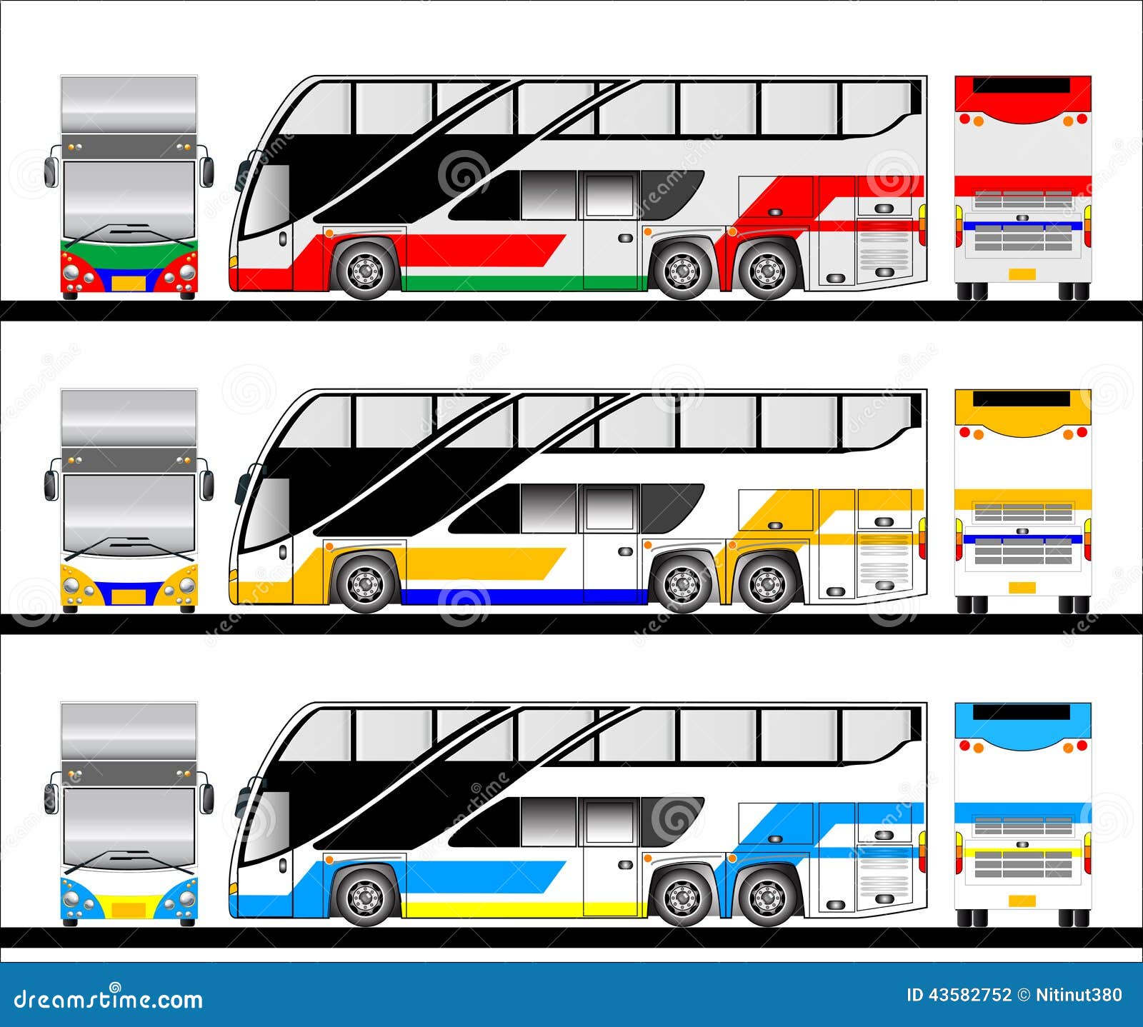 Bus vector stock vector. Illustration of tourism, classic - 43582752