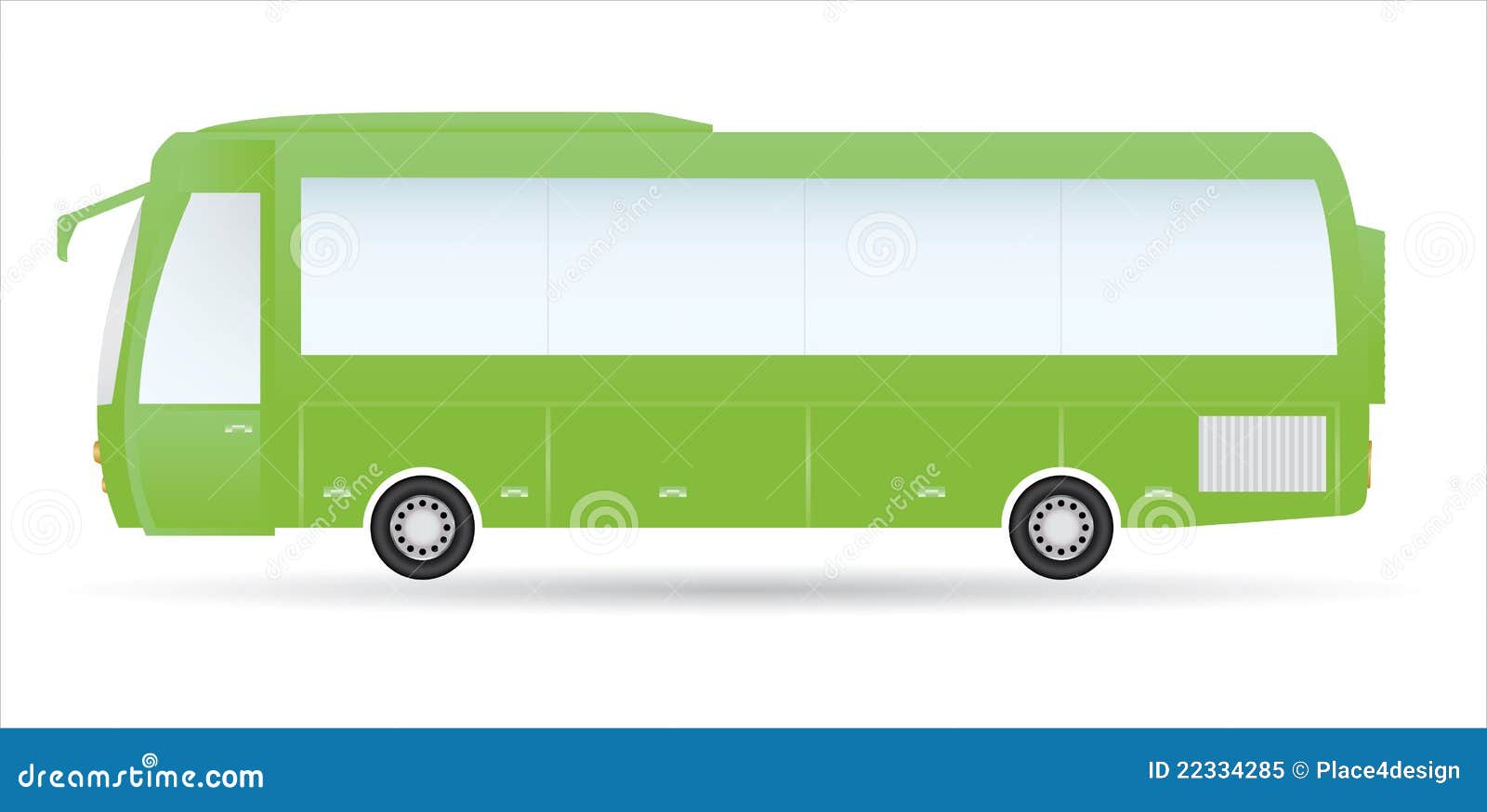 Bus vert de ville illustration de vecteur. Illustration du publique ...