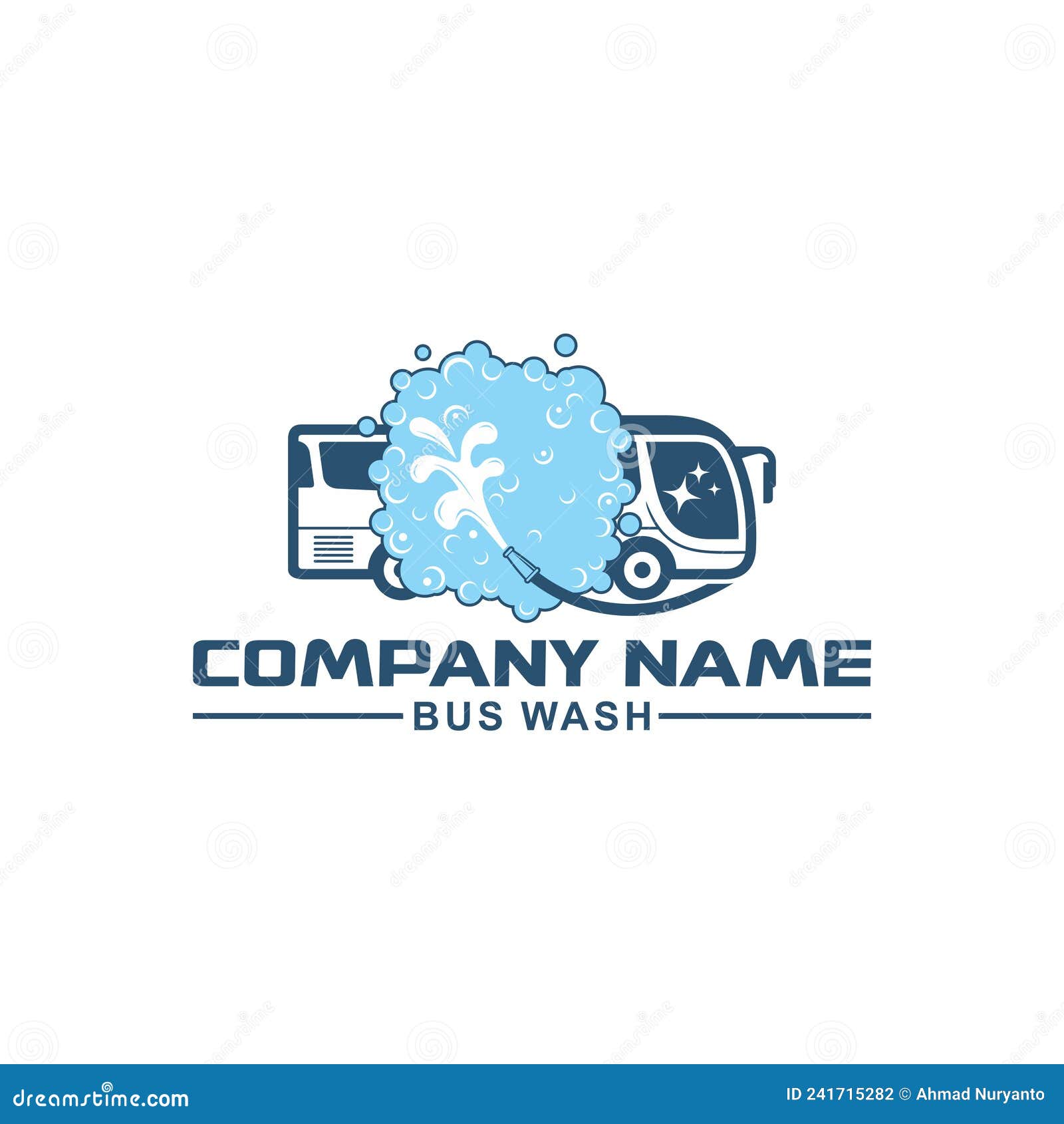 Bus wash service logo stock vector. Illustration of bigwashingclean ...
