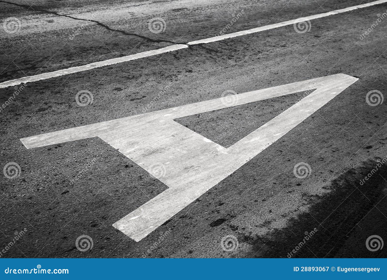 Bus Way Label on the Asphalt Road Stock Image - Image of highway ...