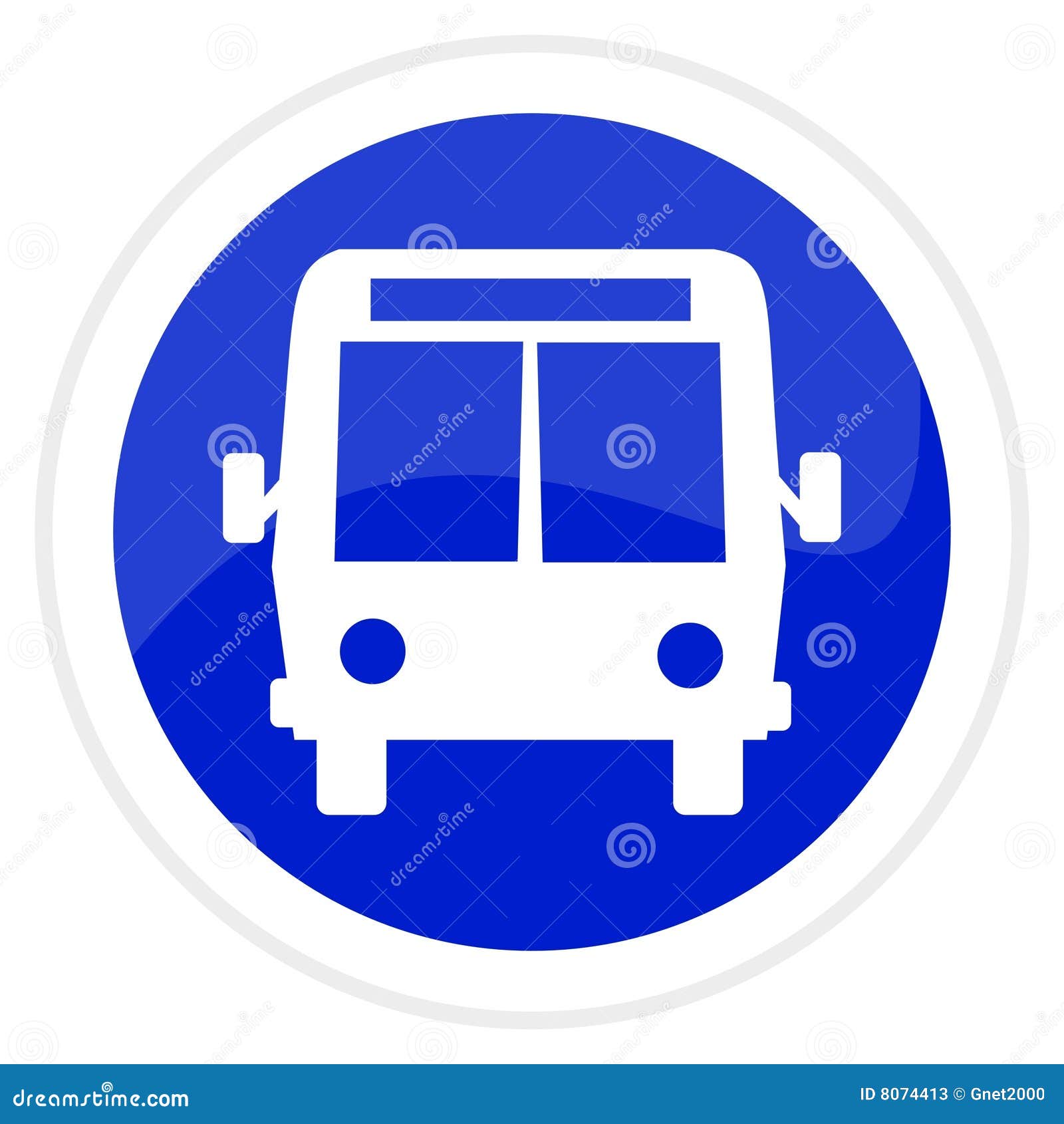 Bus web button stock vector. Illustration of city, headlights - 8074413