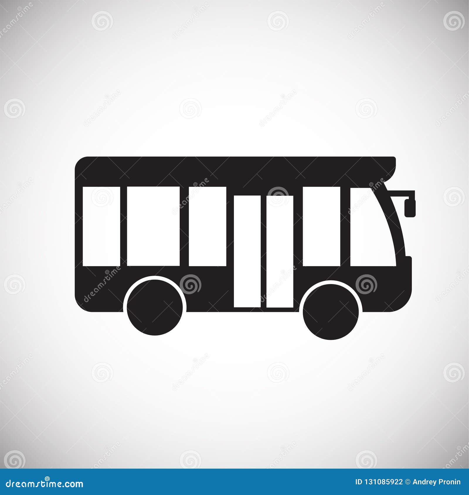 Bus on white background stock vector. Illustration of abstract - 131085922