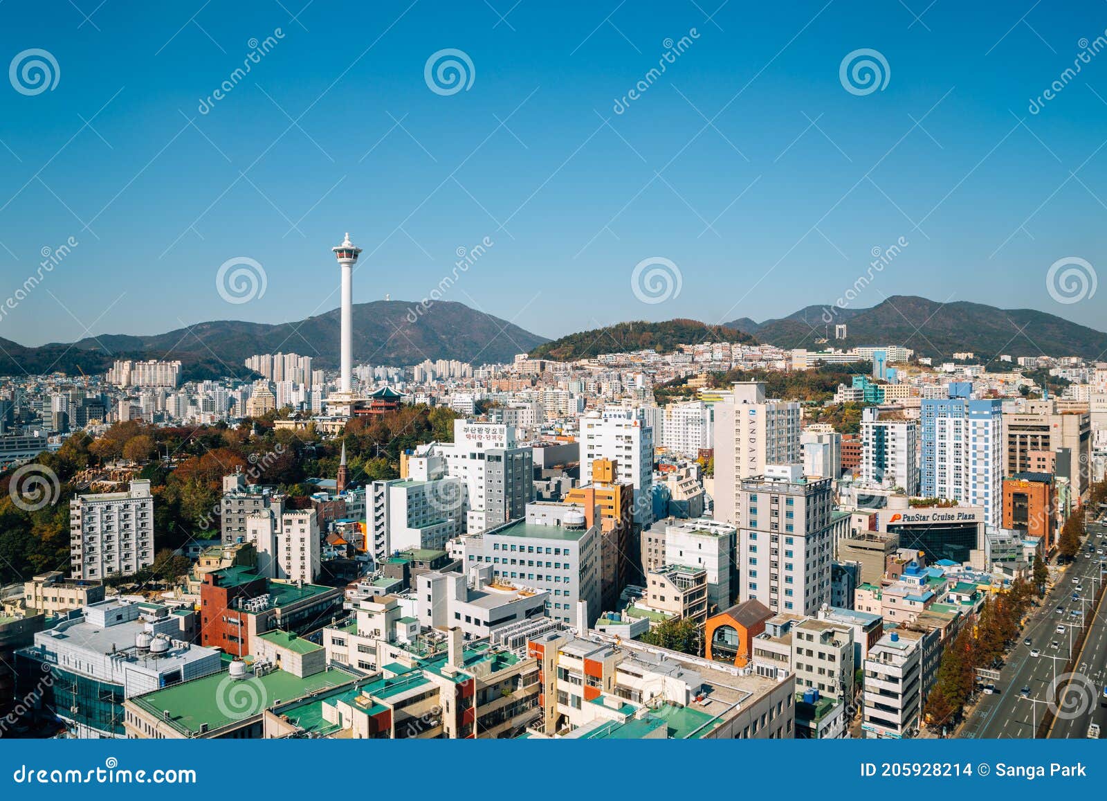 Busan Tower and Downtown View in Busan, Korea Editorial Stock Image ...