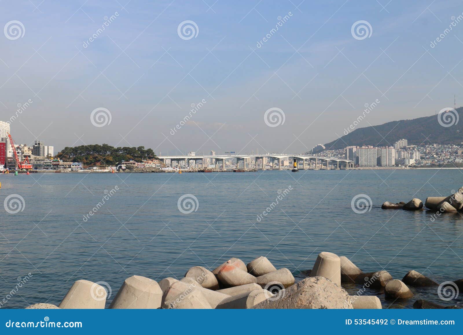 Busan ocean stock photo. Image of southkorea, asia, houses - 53545492