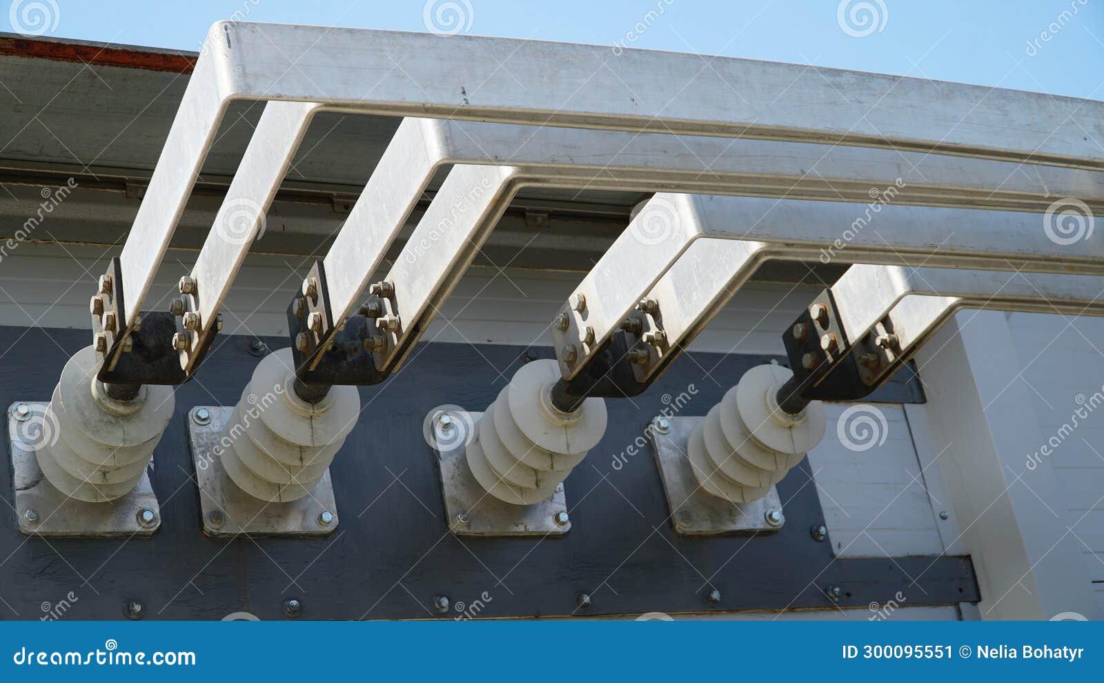 Busbar High Voltage. the High-voltage Switch, High Voltage Element of ...