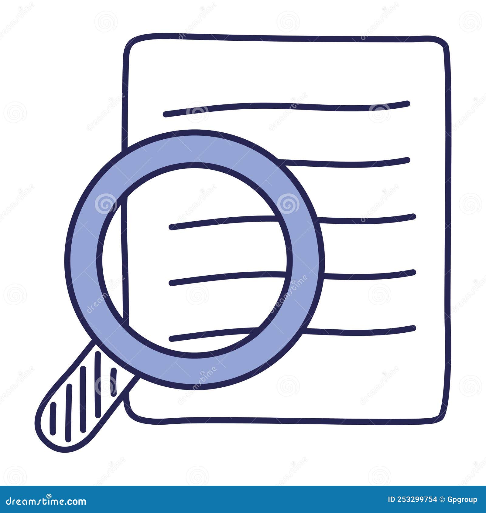 Buscar con lupa stock de ilustración. Ilustración de descubrimiento ...