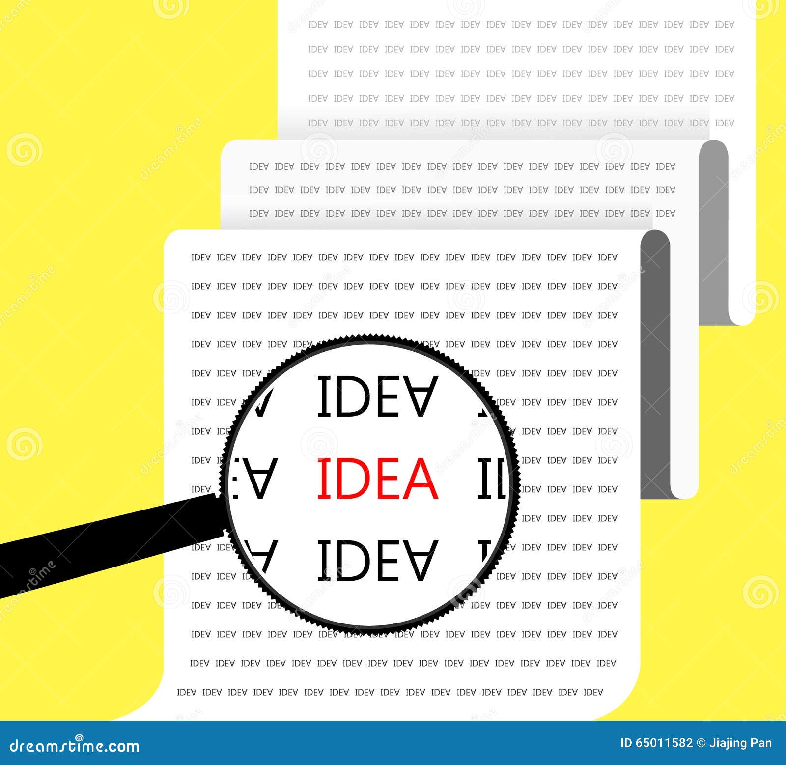 Buscar una buena idea stock de ilustración. Ilustración de concepto ...