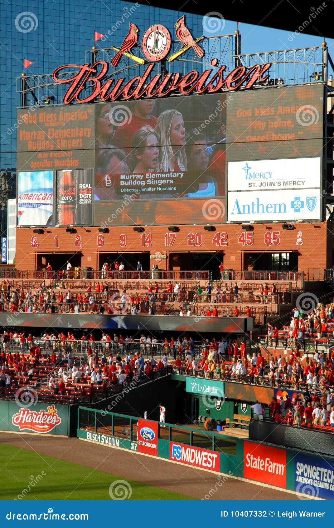 Busch Stadium editorial photography. Image of american - 10407332