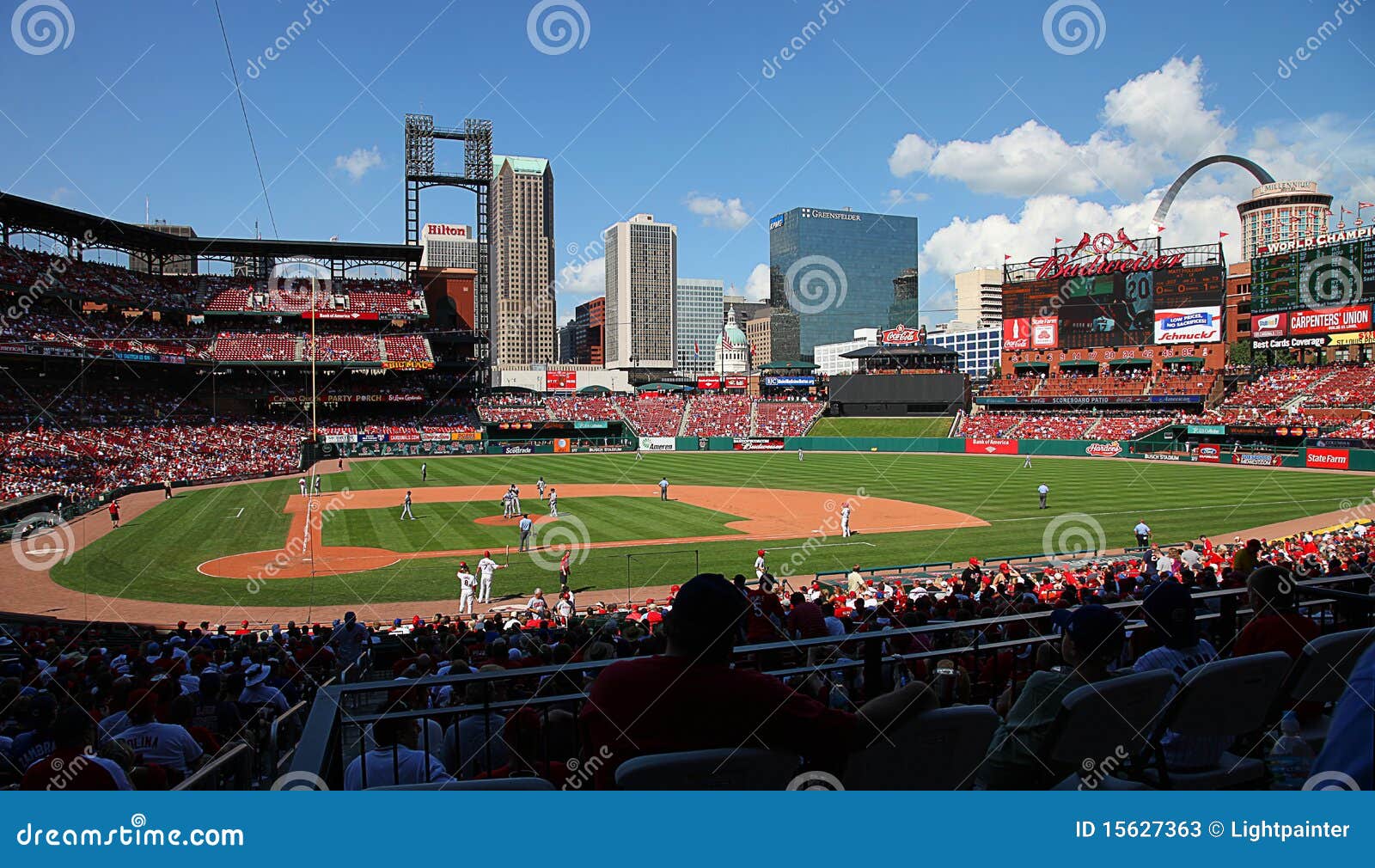 Busch stadium editorial stock photo. Image of league - 15627363