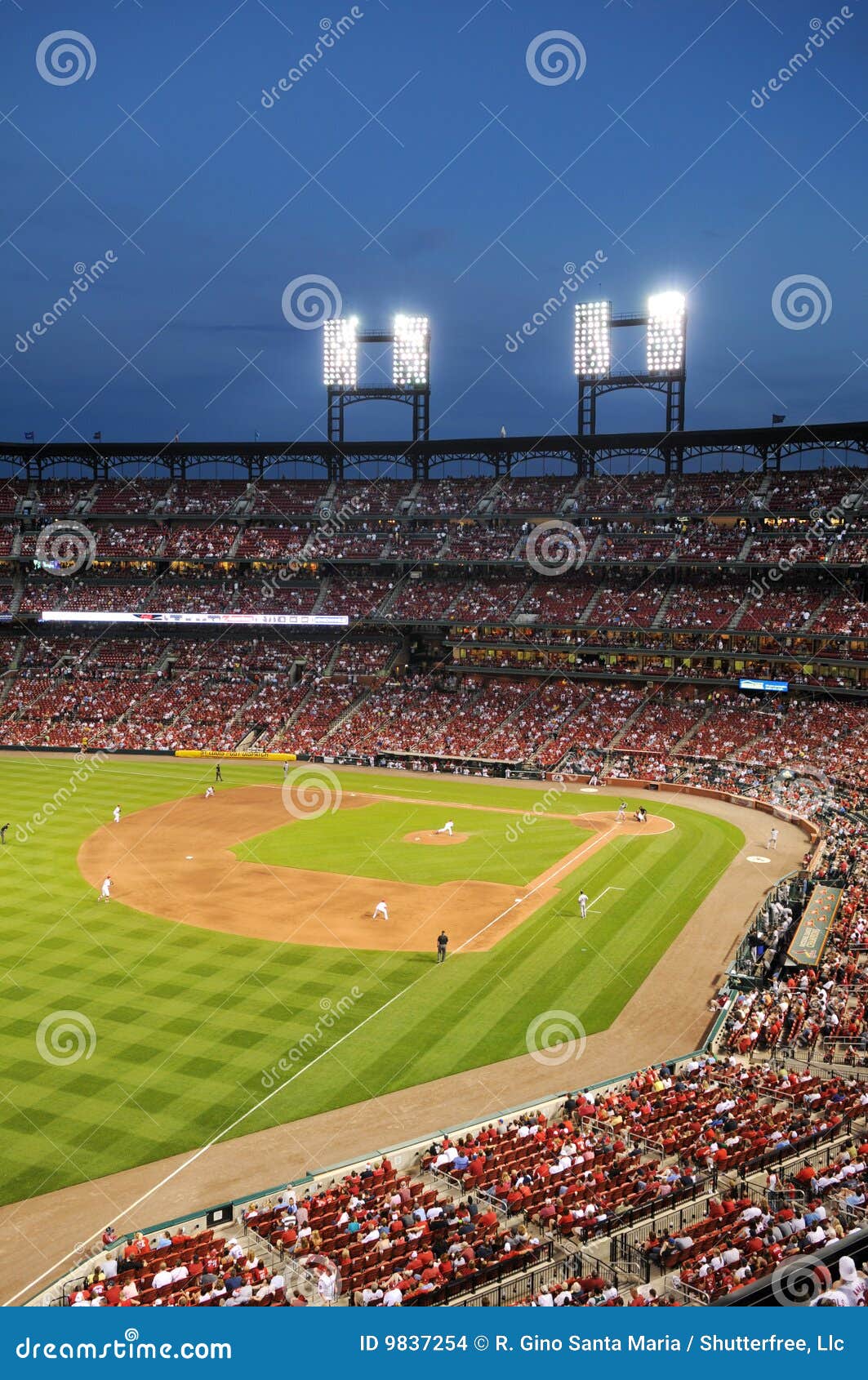 Busch Stadium at Night editorial stock image. Image of colorado - 9837254