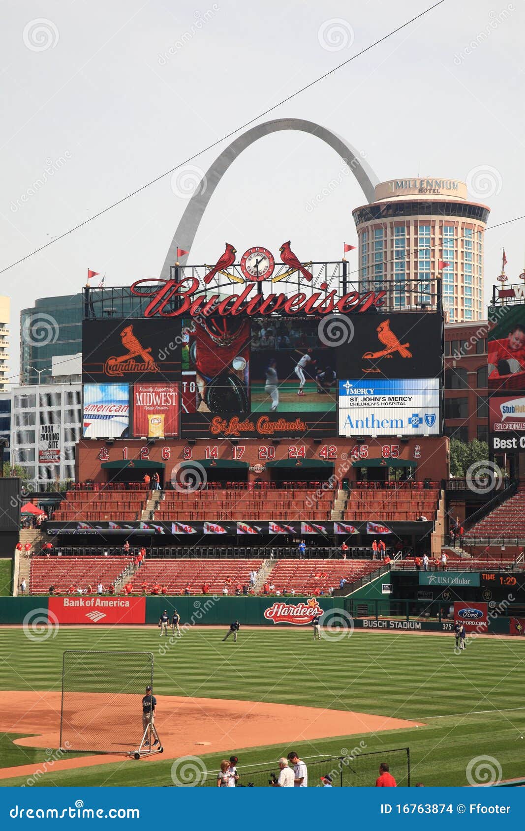 Busch Stadium - St. Louis Cardinals Editorial Stock Image - Image of ...