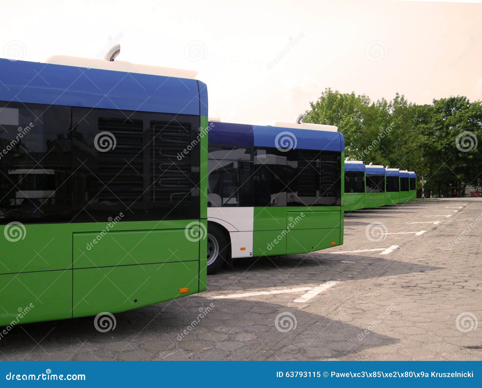 Buses in the depot stock image. Image of buses, place - 63793115