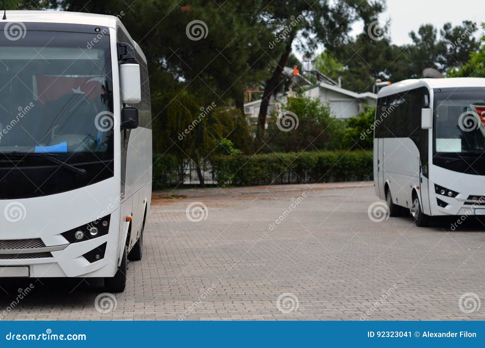 Buses parked in city stock image. Image of blur, buses - 92323041
