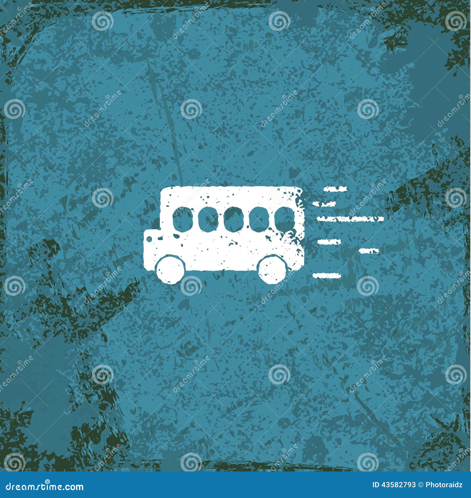 Buses School Vintage Abstract Grunge Background Stock Illustration ...