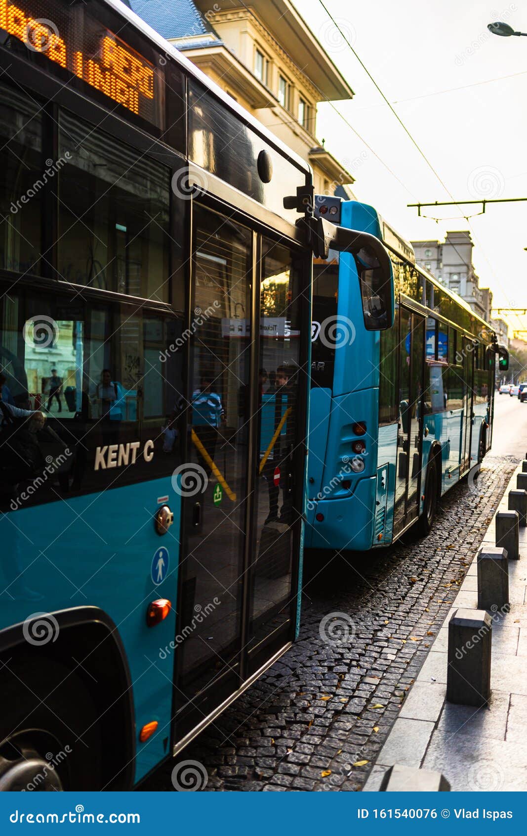 Buses Waiting in the Bus Station in Bucharest, Romania, 2019 Editorial ...