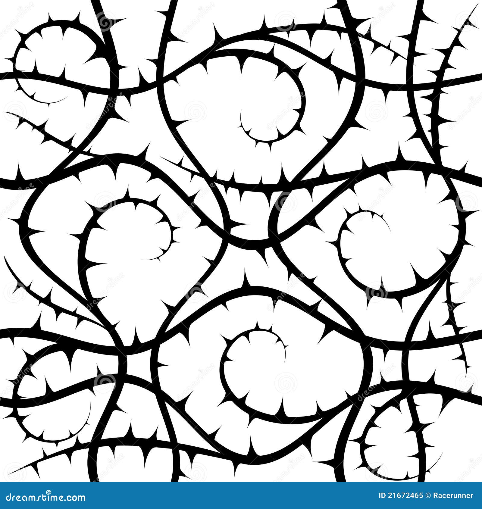 Bush. Abstract Seamless Vector Background. Stock Vector - Illustration ...