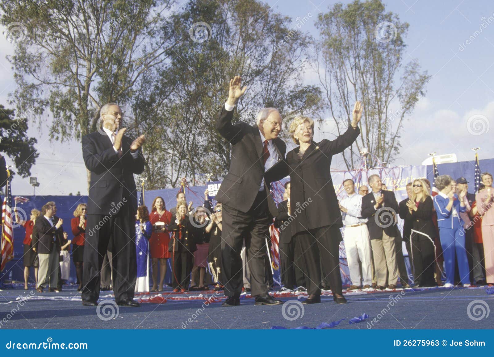 Bush and Cheney Campaign Rally Editorial Stock Photo - Image of social ...