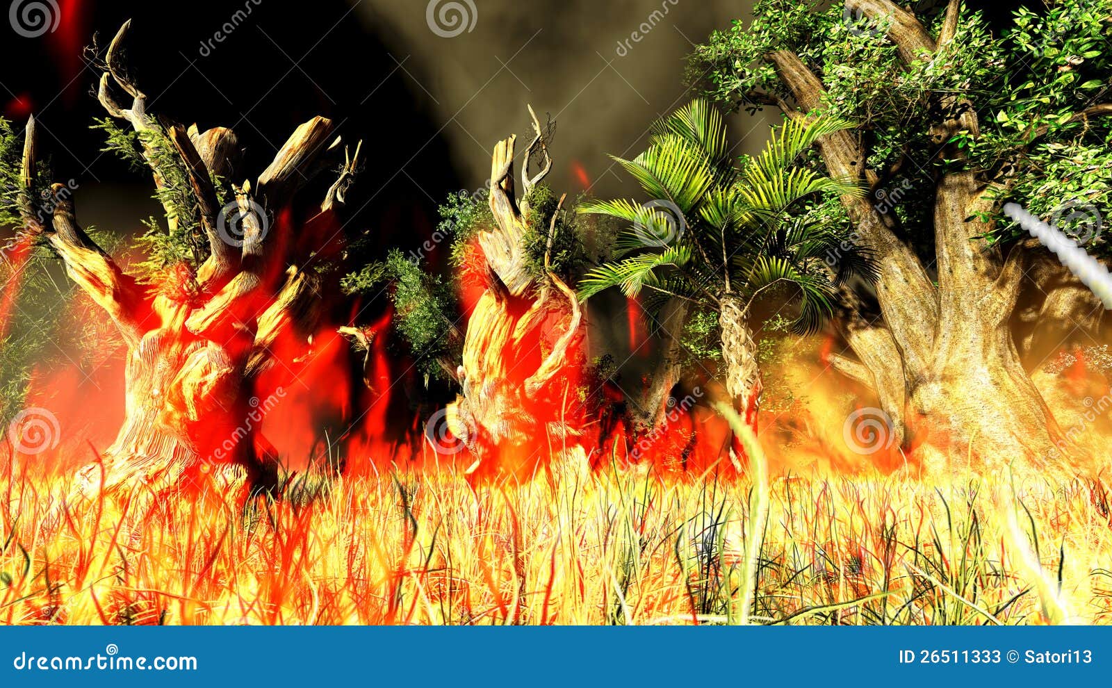 Bush fire stock image. Image of bush, heat, emergency - 26511333
