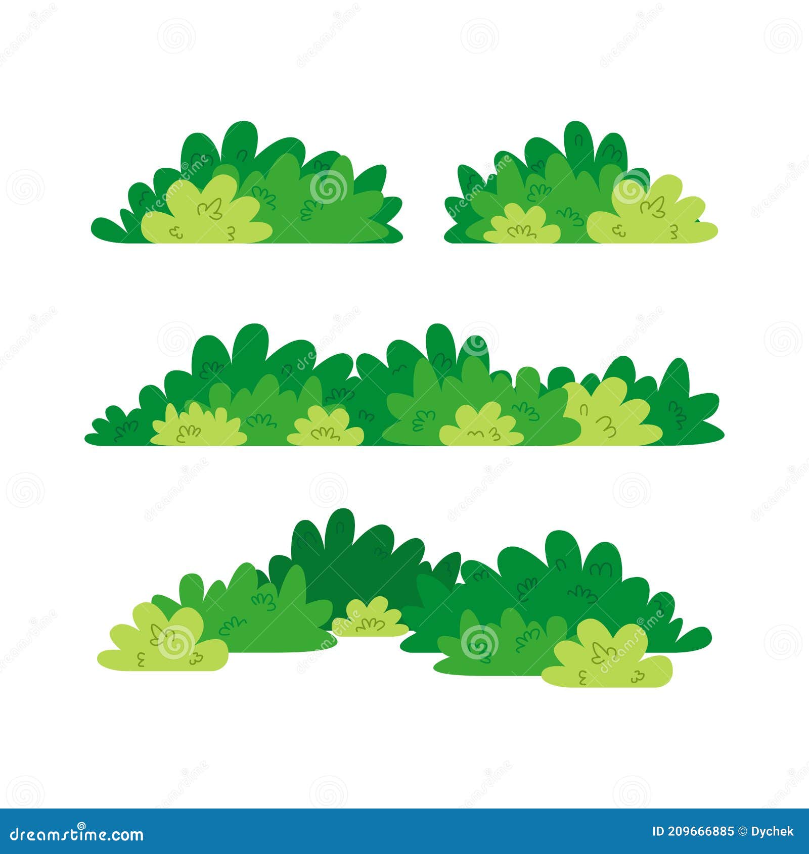 The Bush Icon. Simple Vector Flat Illustration on a White Background ...