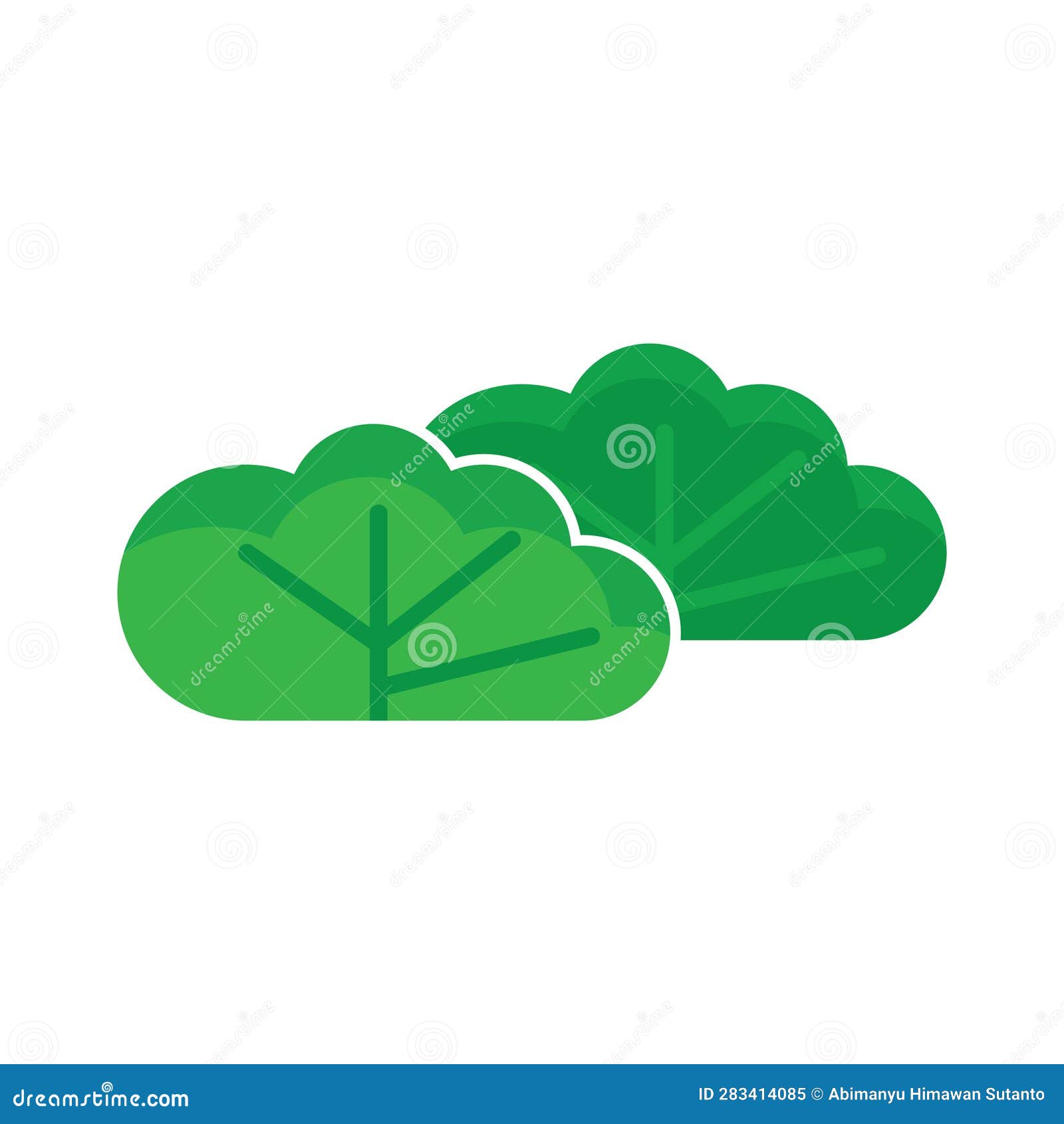 Bush icon vector stock vector. Illustration of vector - 283414085