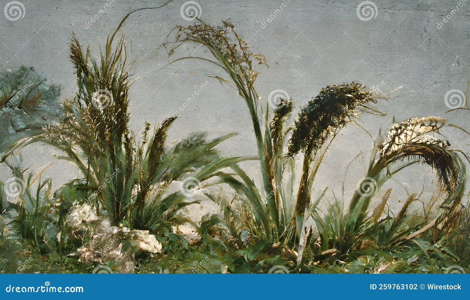 Bush of Wheat in the Green Field Editorial Photography - Image of ...