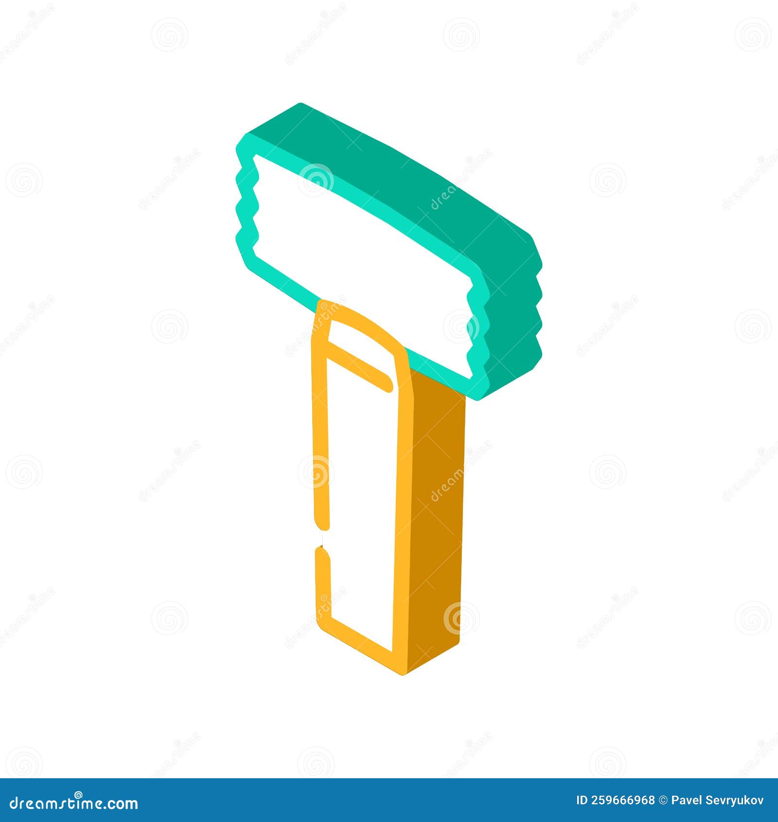 Bushing Hammer Isometric Icon Vector Illustration Stock Vector ...