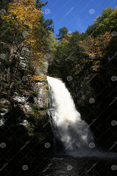 BushKill Falls stock photo. Image of white, nature, bushkill - 1348238