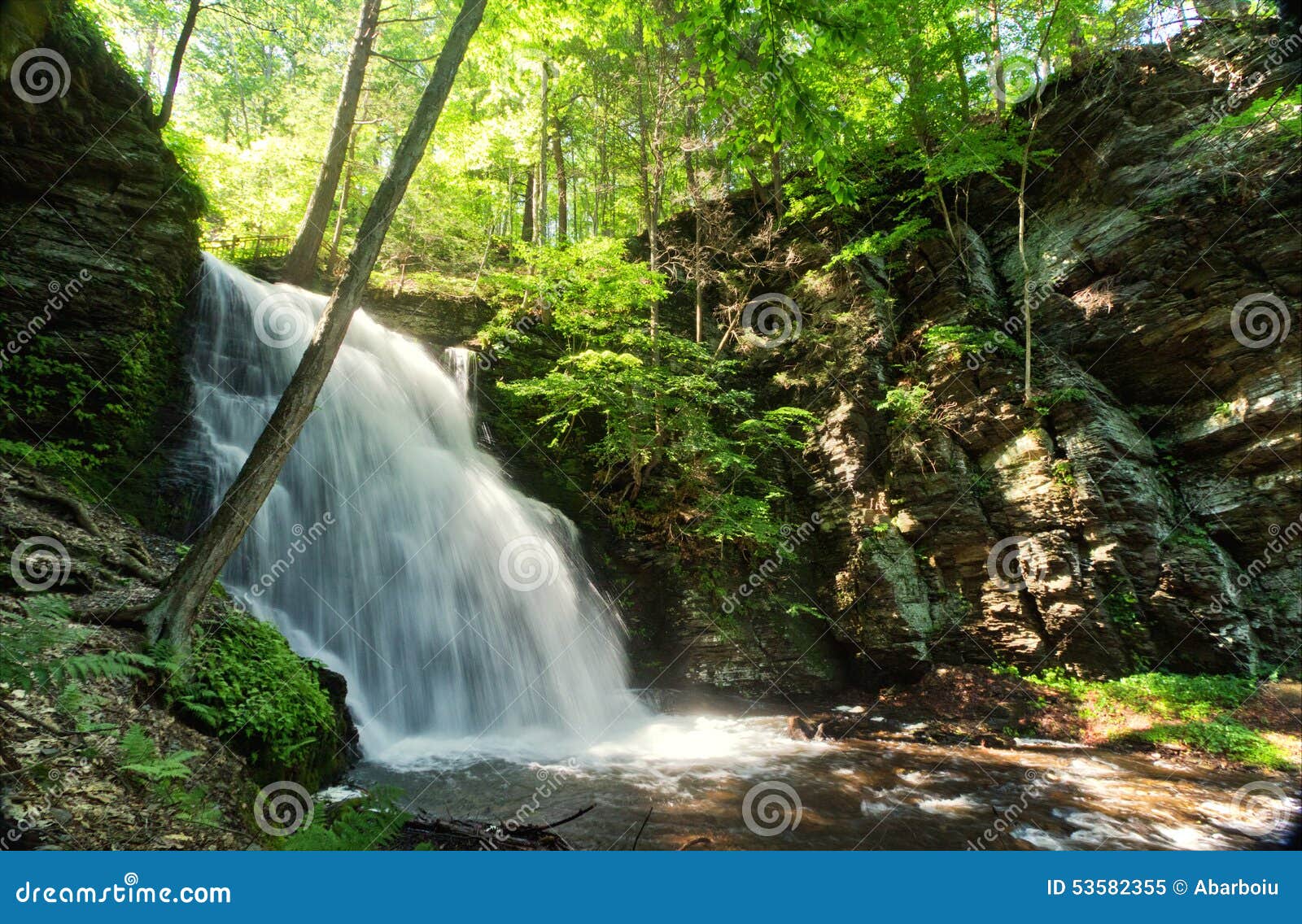Bushkill Falls Boardwalks And Stairs Royalty-Free Stock Photo ...