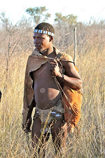 Bushman of Botswana editorial stock image. Image of african - 19996049