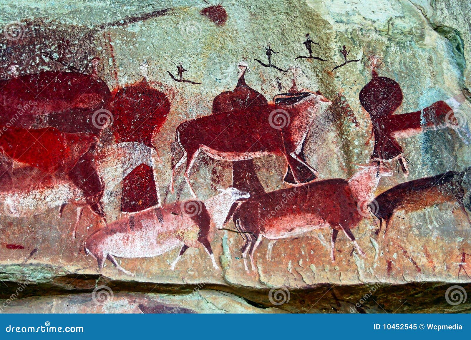 Bushman Rock Art stock image. Image of arrow, rock, eland - 10452545