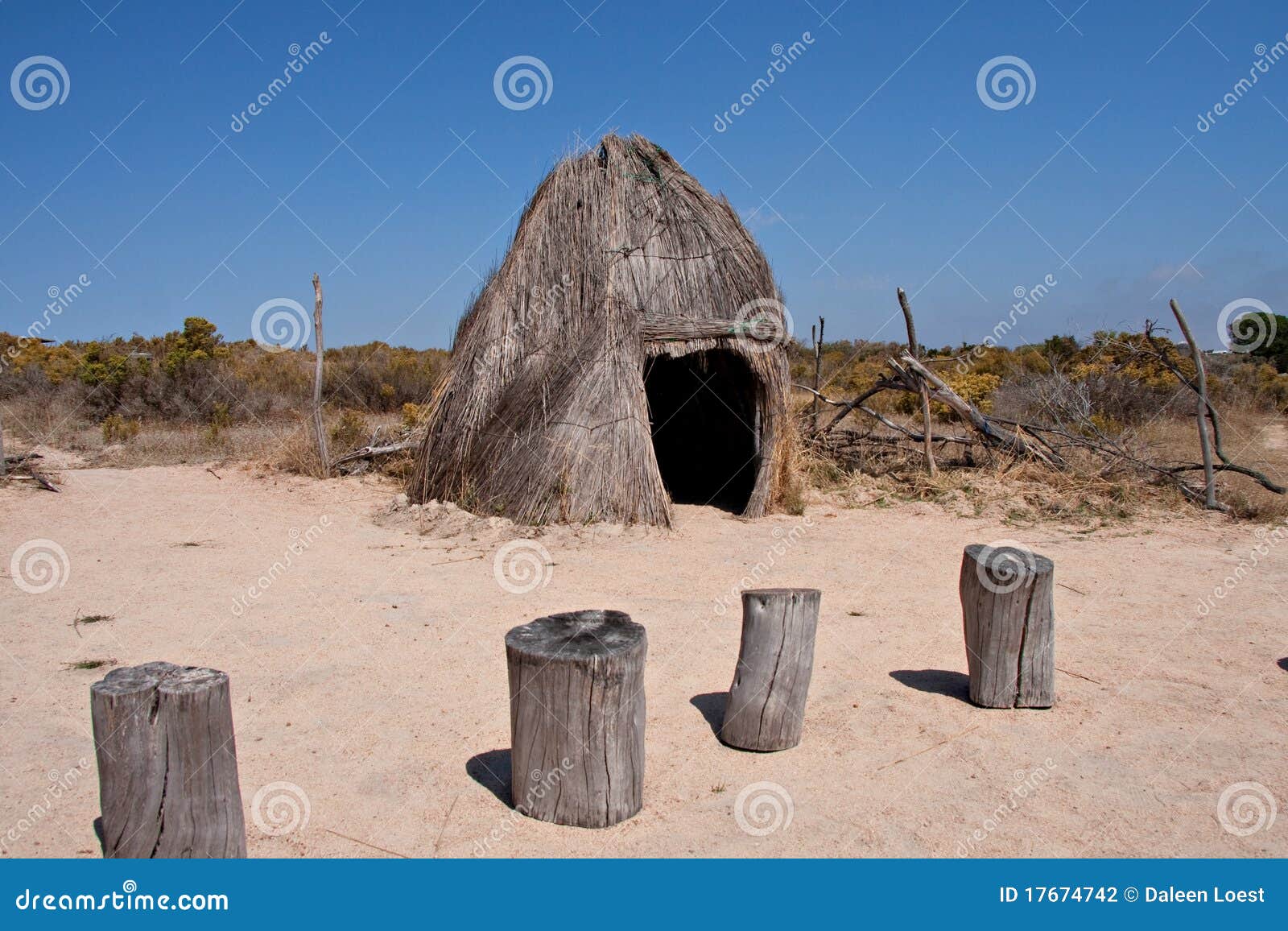 Bushmen grass hut stock photo. Image of home, african - 17674742