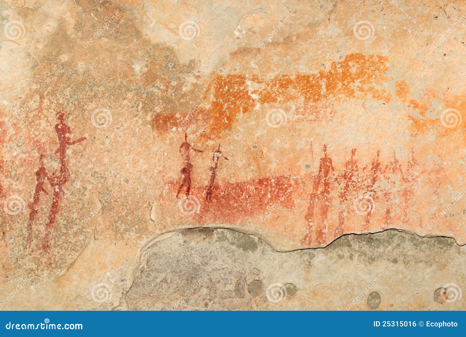 Bushman Cave Paintings In Cederberg Royalty-Free Stock Image ...