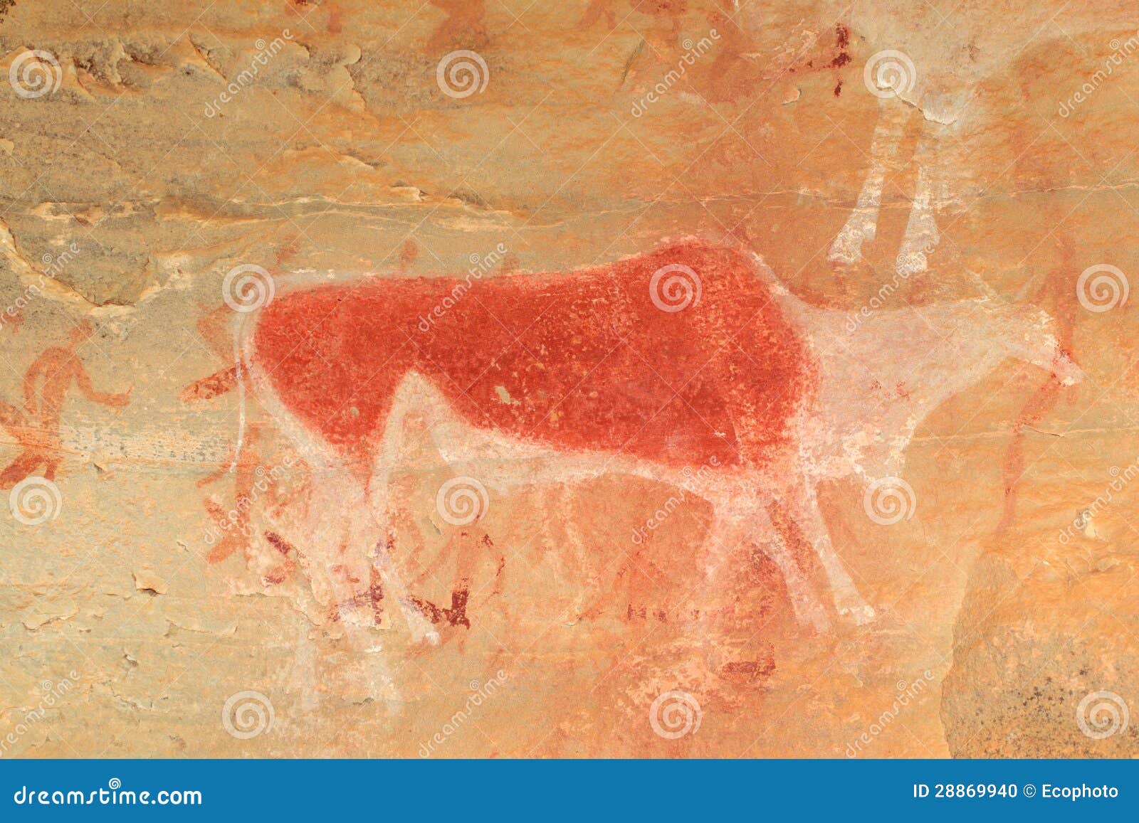Bushman Cave Paintings In Cederberg Royalty-Free Stock Image ...