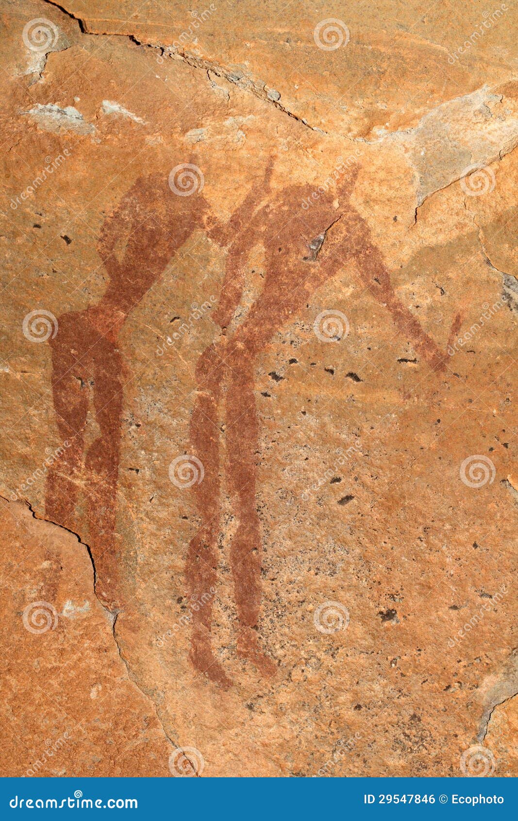 Bushmen rock painting stock photo. Image of southafrica - 29547846