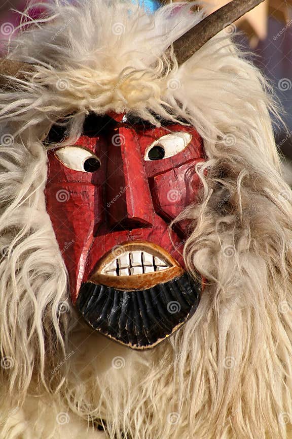 Busho mask stock photo. Image of spirit, feast, mask, horn - 4220570