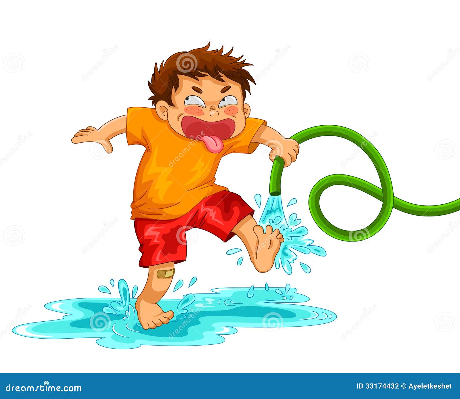 Busig pojke vektor illustrationer. Illustration av illustration - 33174432